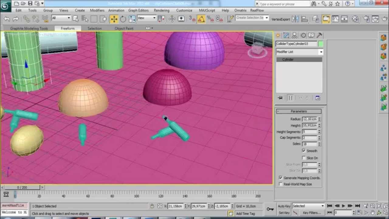 3dsmax : Simulate Object collision with the Cloth modifier - Tutorials - YouTube