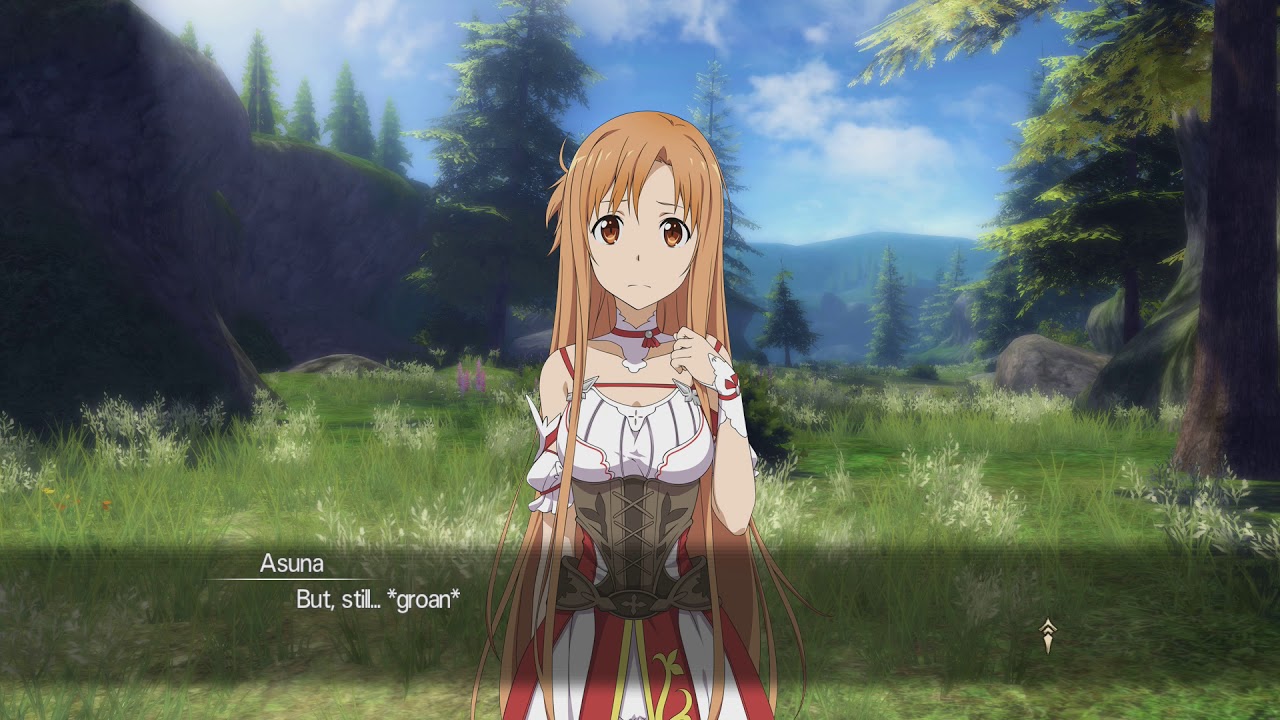Sword Art Online Hollow Realization Asuna Cream Bread Scene - YouTube