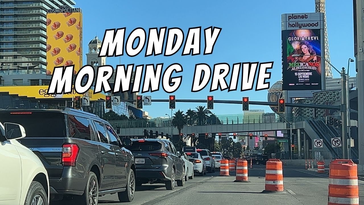 Early Morning Monday Drive on The Las Vegas Strip 6/26/2023 | Las Vegas ...