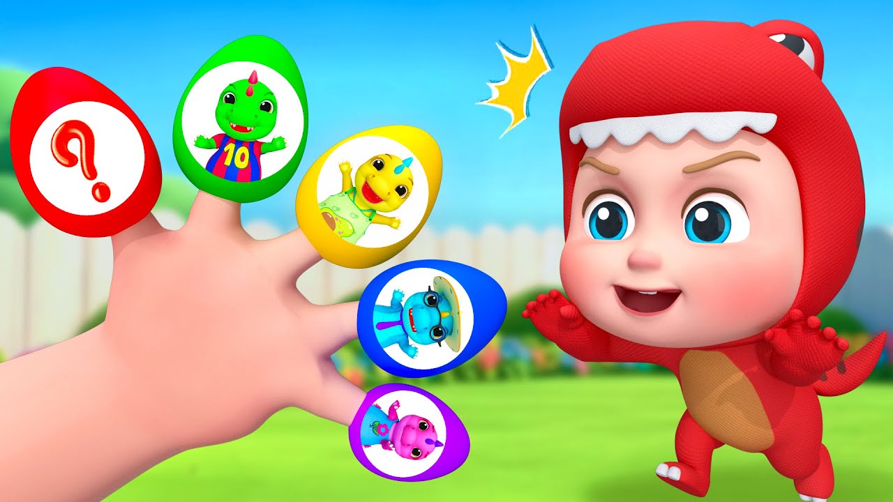 T-Rex Roar! | Dino Finger Family Song | | Super Sumo Nursery Rhymes ...