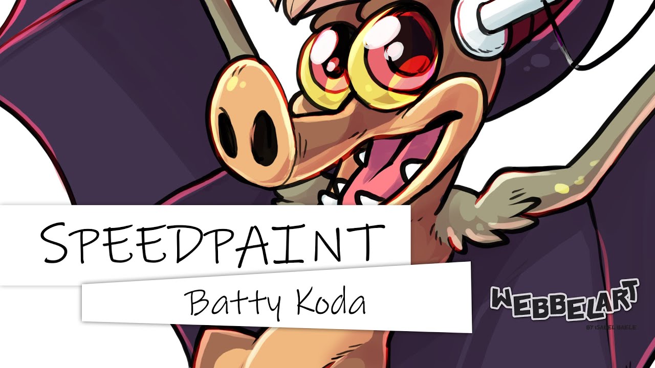 Speedpaint - Fanart Illustration - Batty Koda - YouTube