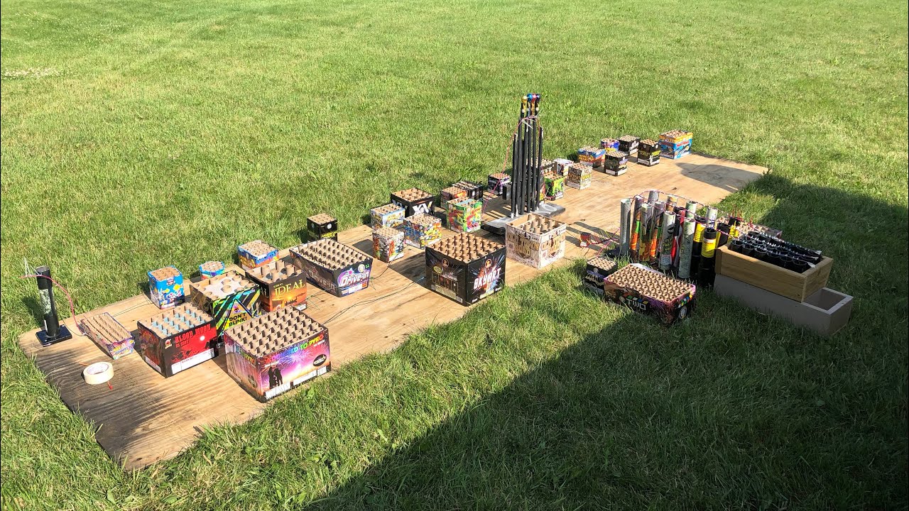 2021 Backyard Firework Show Setup - YouTube