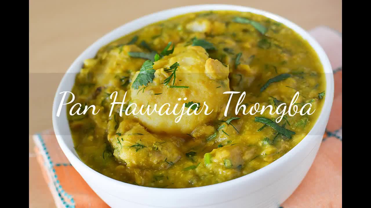 Pan Hawaijar Thongba / Thick Manipuri fermented soybean and taro stew ...