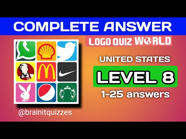Logo Quiz Answers Level 8 Part 1