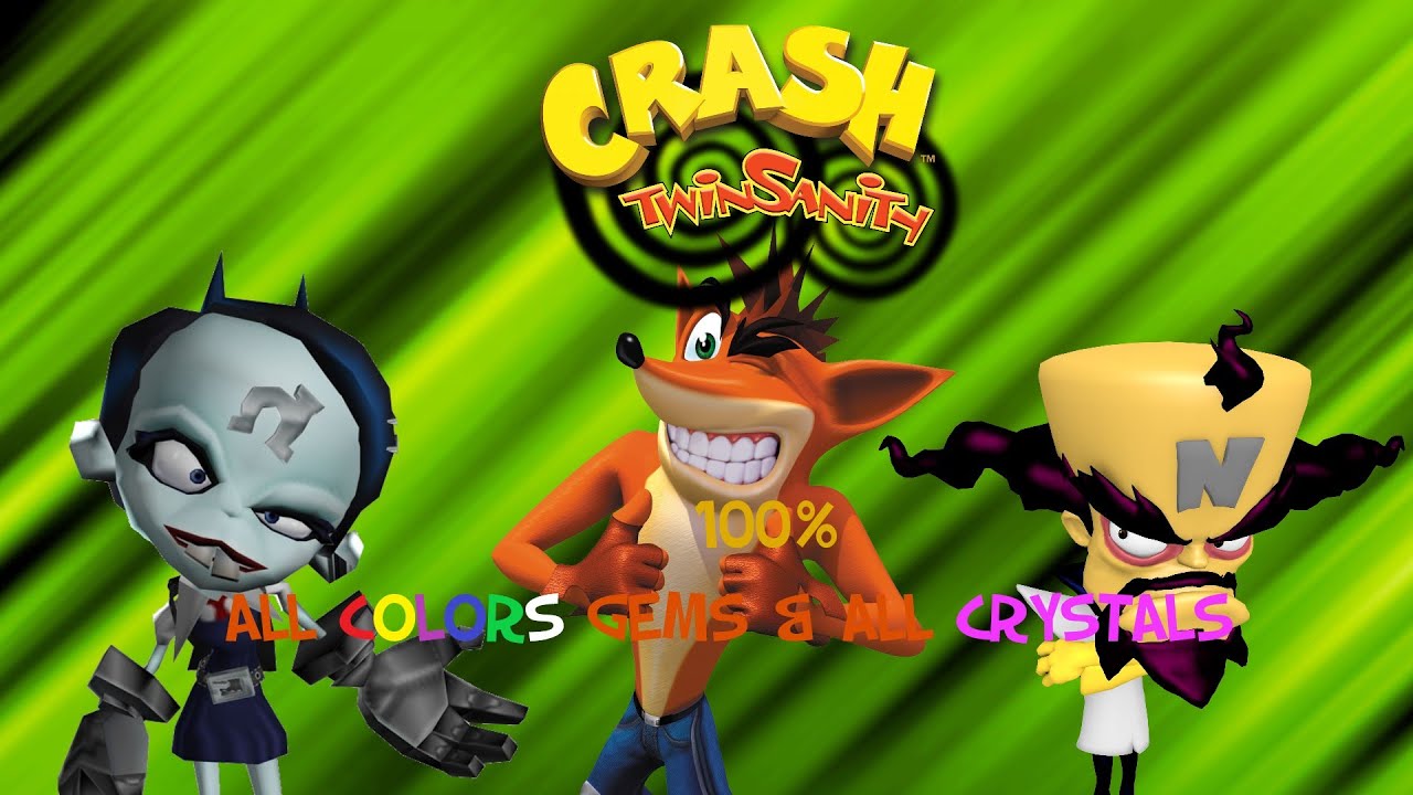 Crash Twinsanity - 💎All Colors Gems & All Crystals💎 - 100% (No ...