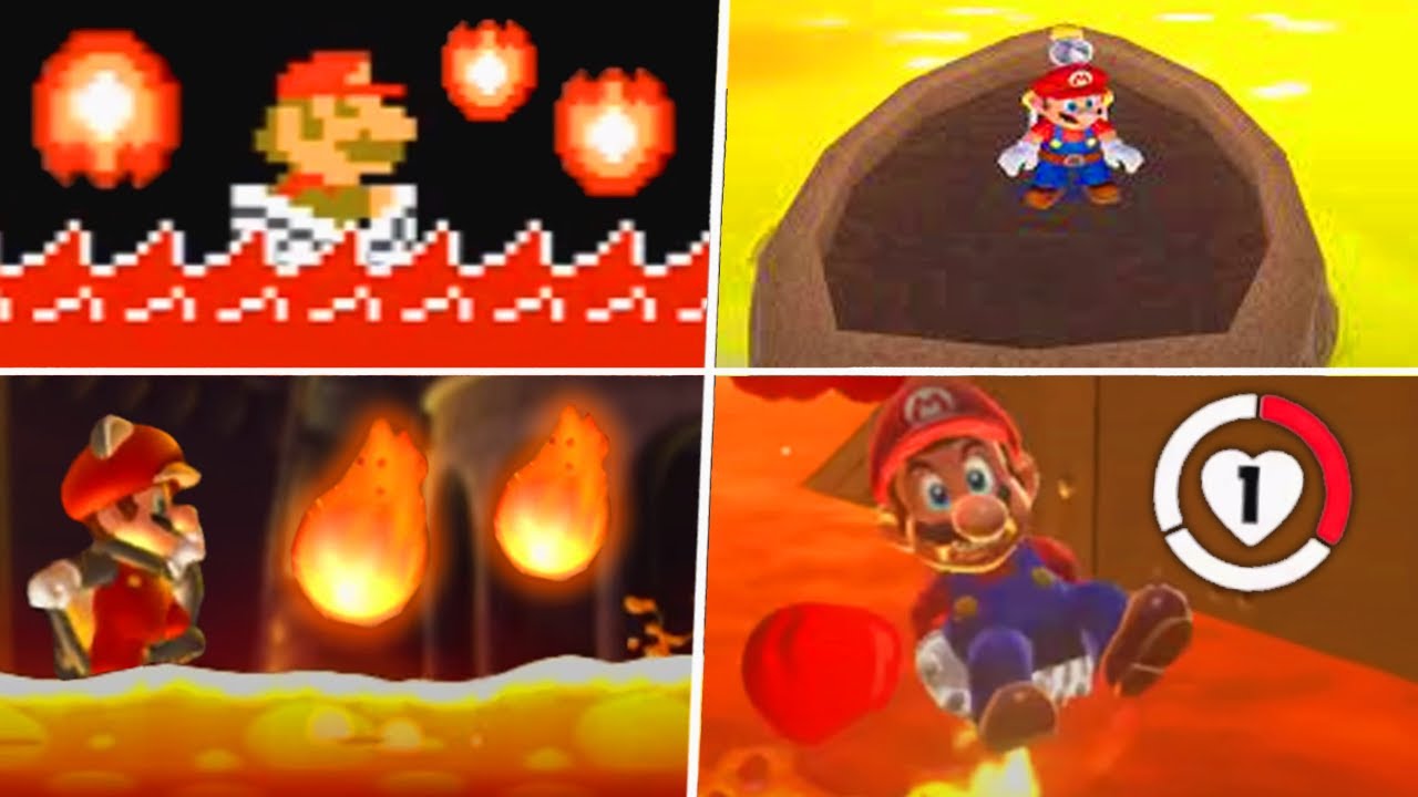 Evolution of Hardest Super Mario Lava Levels (1986 - 2021) - YouTube