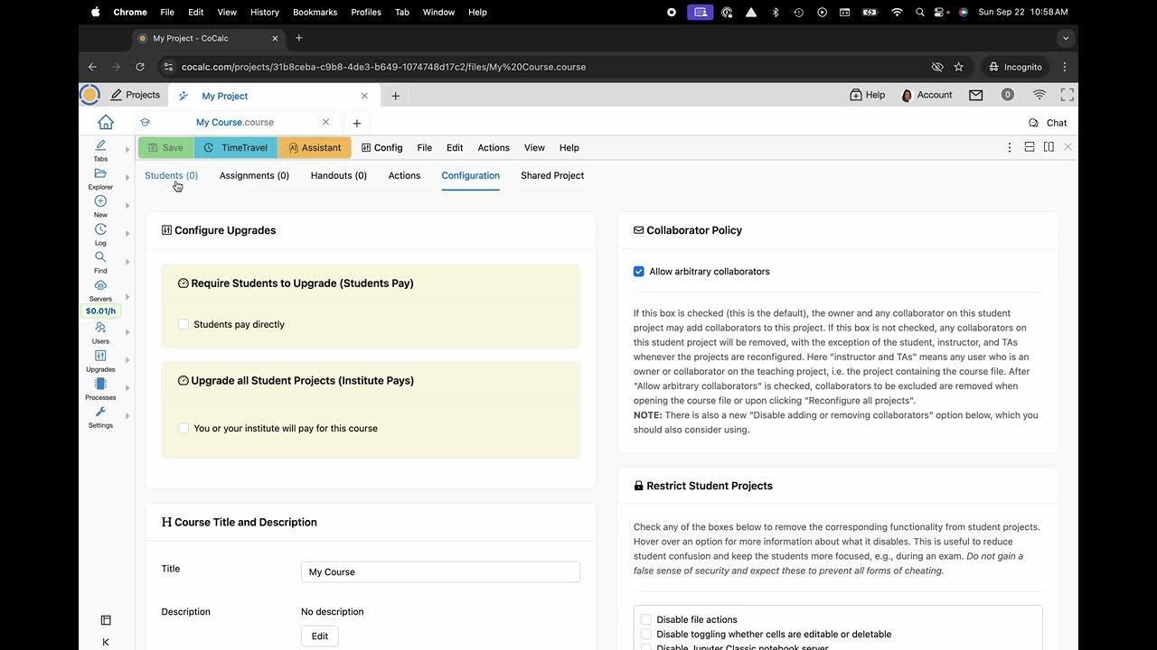 Brief Overview of CoCalc's Course Management System - YouTube