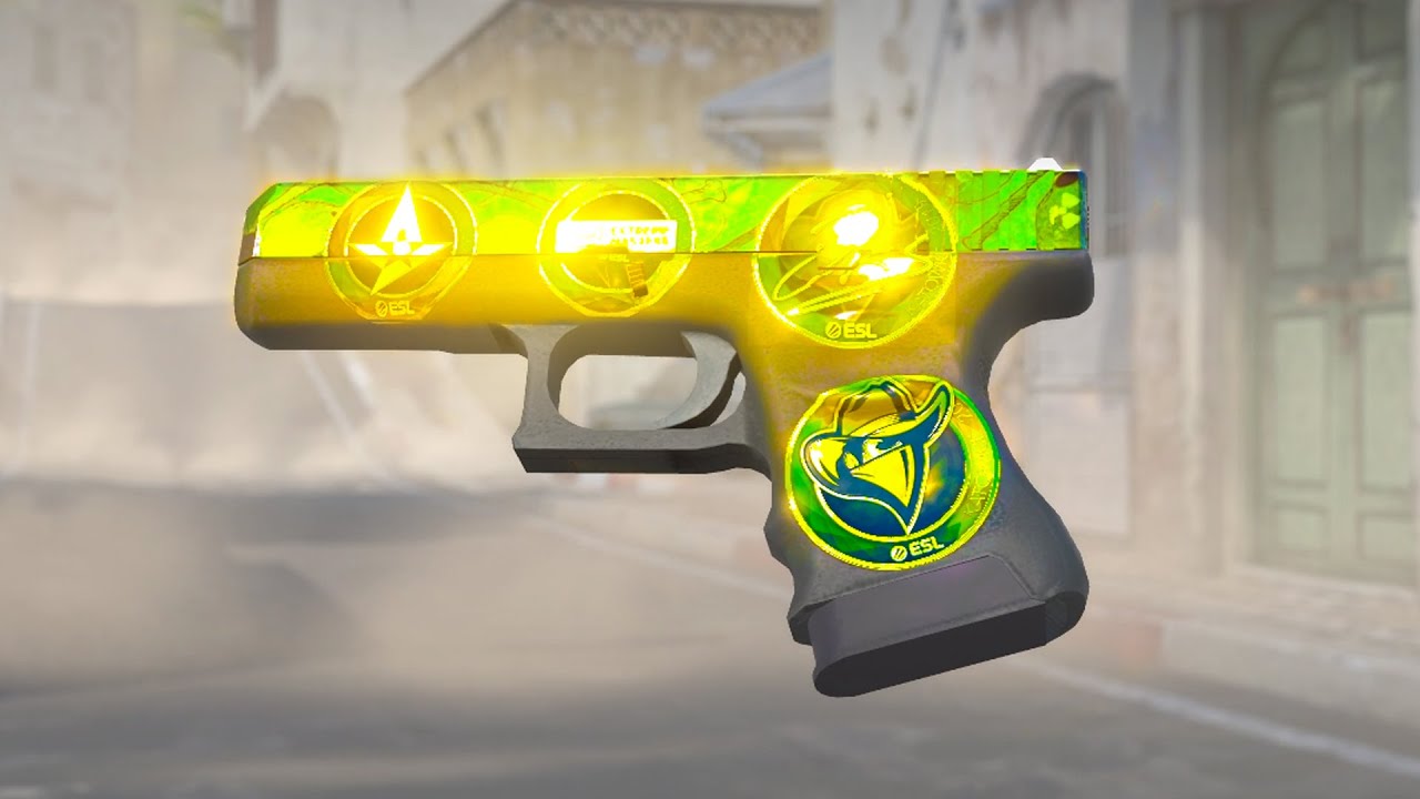 CS2 Updated Katowice Gold Sticker - GLOCK 18 Nuclear Garden With 4x ...