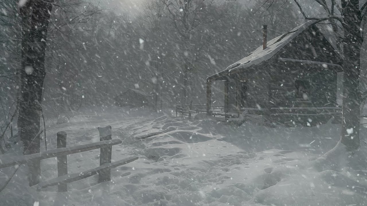 Snowstorm | Strong wind sounds for sleeping | Snow Storm | Winter Storm ...