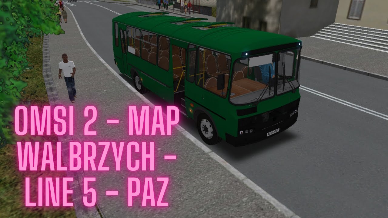 OMSI 2 - Map Walbrzych - Line 5 - PAZ - YouTube