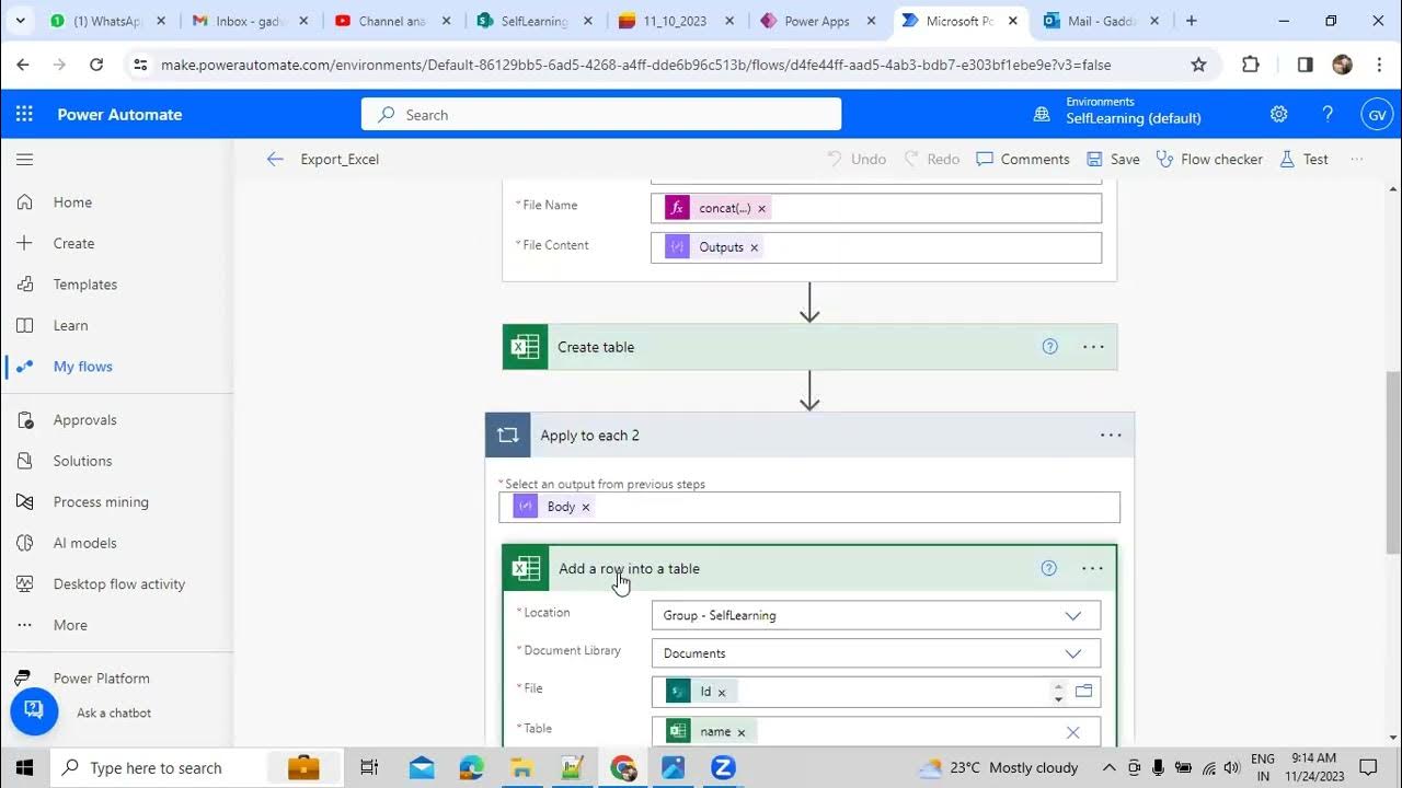 How to Export SharePoint list data into Excel file with Time Stamp in Document using Power Apps ...