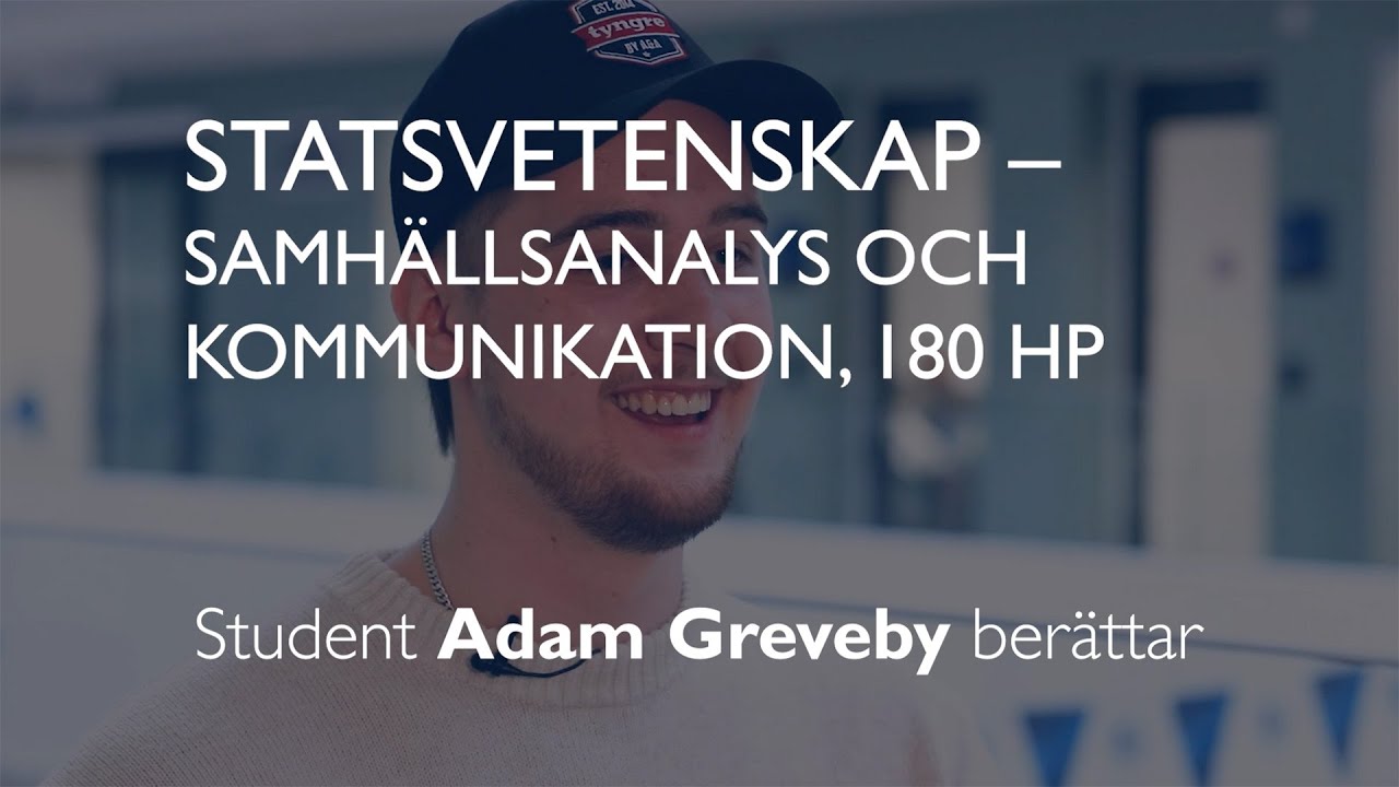 Plugga statsvetenskap och kommunikation - YouTube