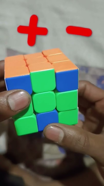 how to make plus minus in rubik cube#shorts - YouTube