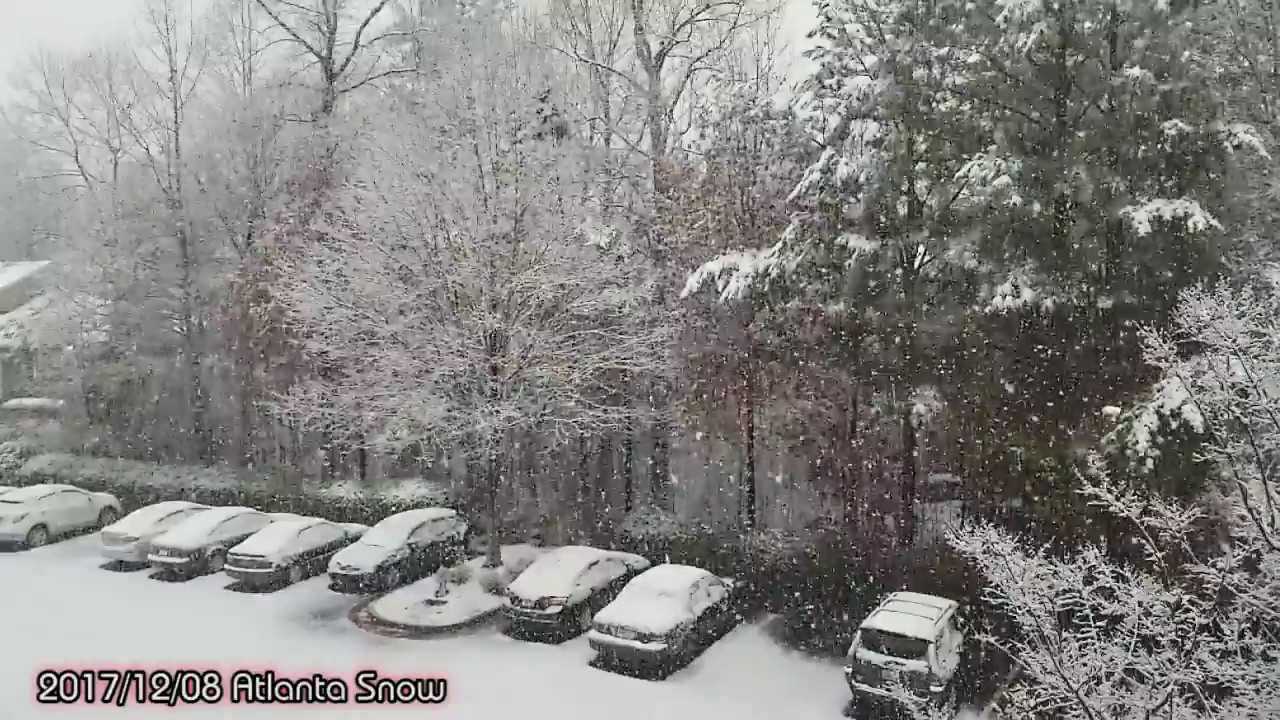 2017 12 08 Atlanta Snow - YouTube