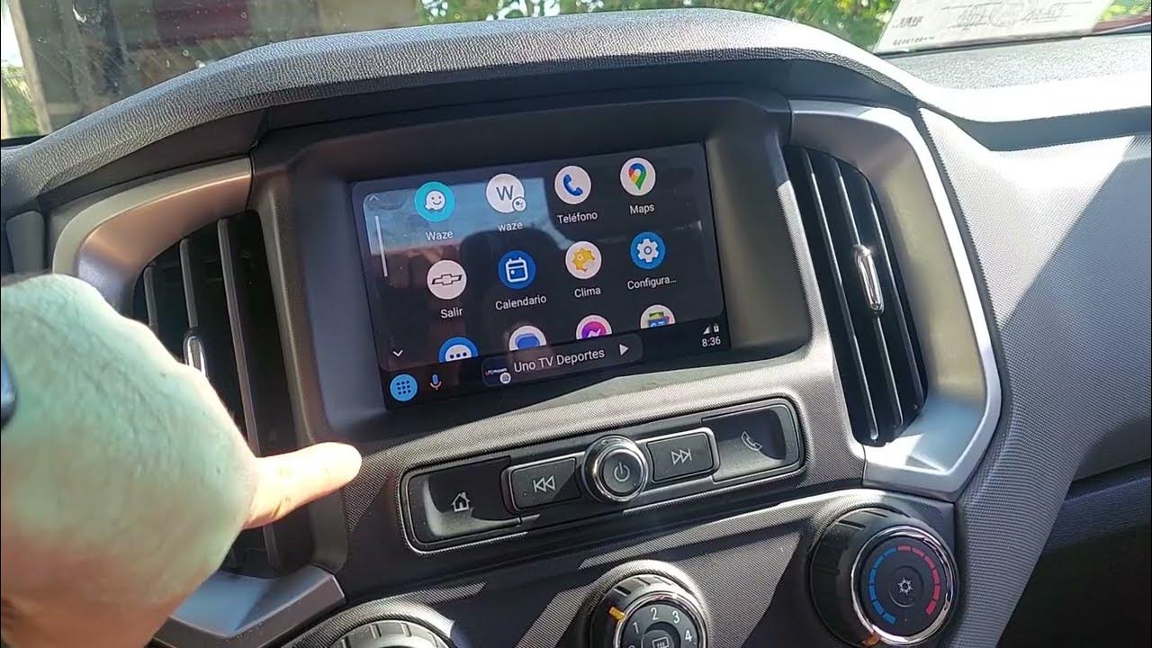 Como poner Waze en Android Auto Chevrolet Colorado - YouTube