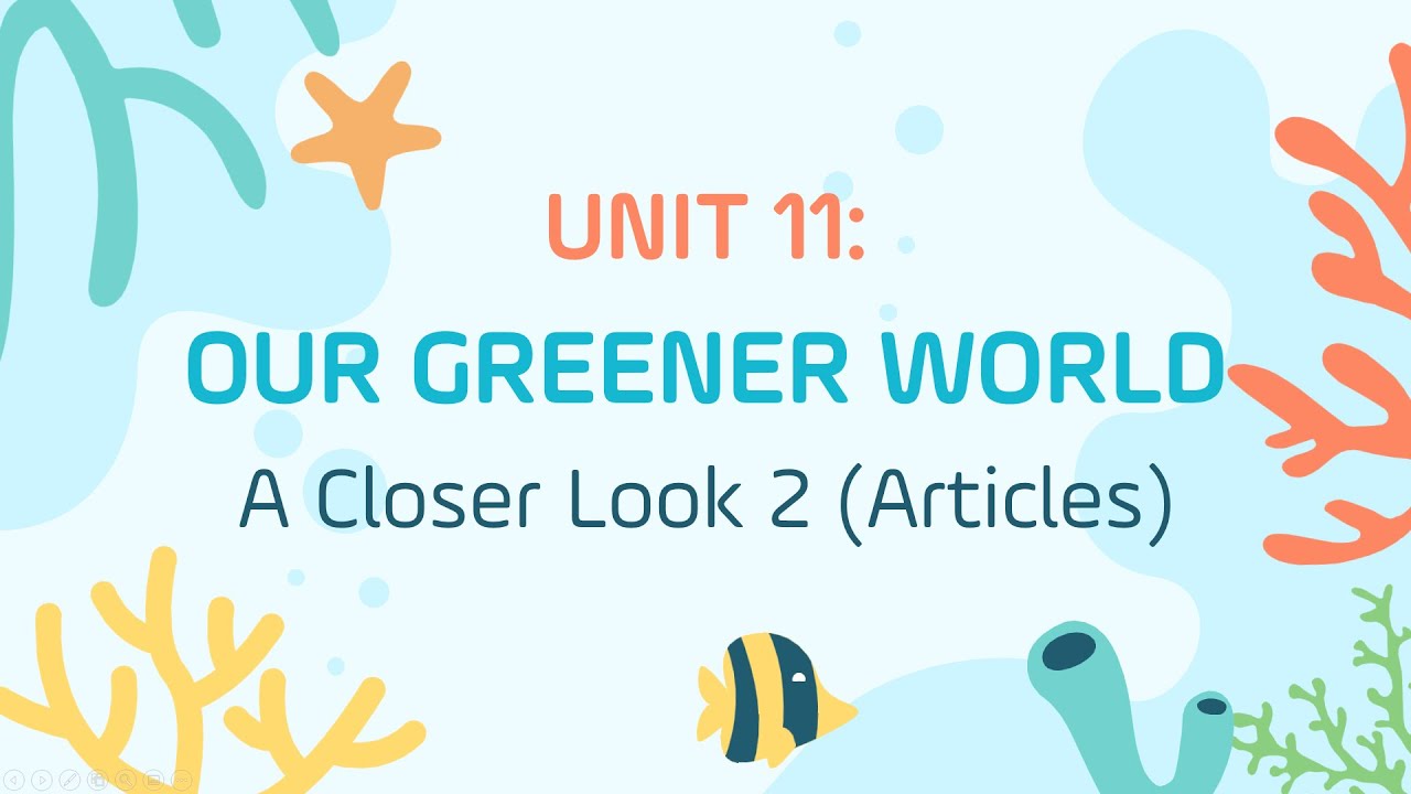 Unit 11: Our greener world - A closer look 2 (Articles) - English 6 ...