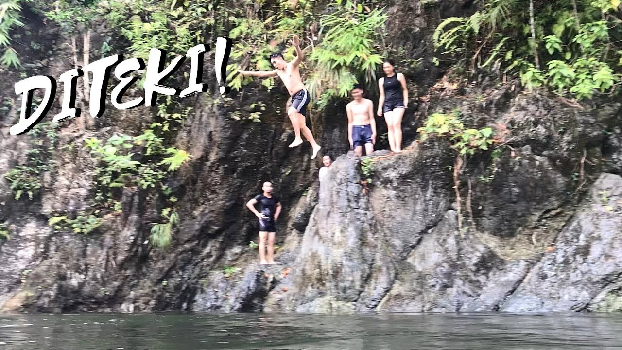 CLIFF DIVE na sa DITEKI RIVER! | Nick Bernardino - YouTube