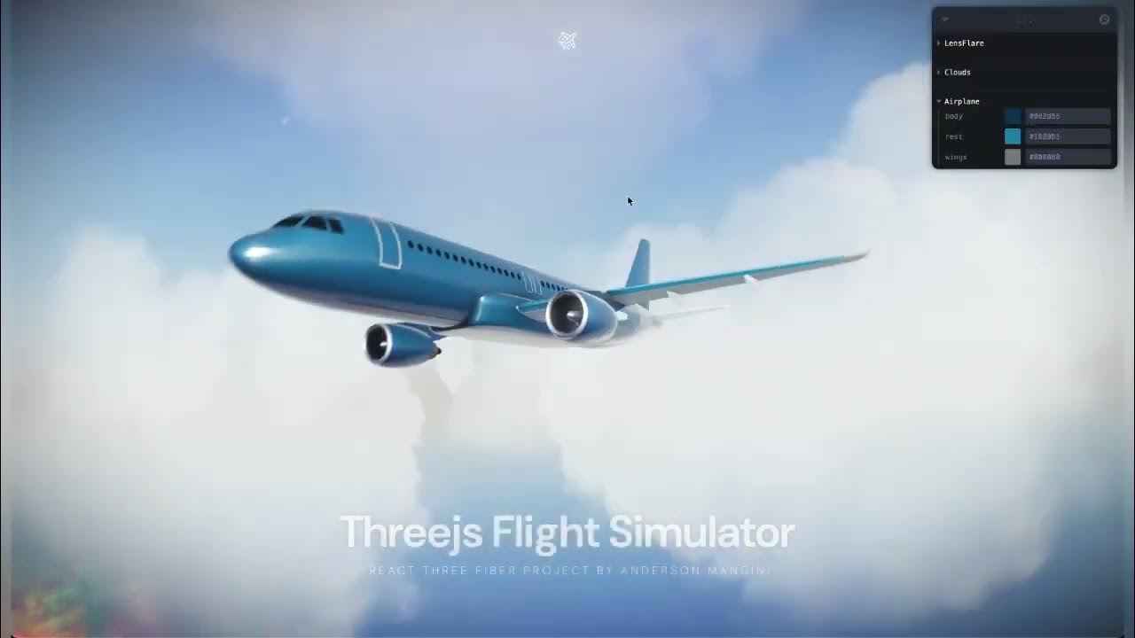 Flight Simulator in Three.js - YouTube