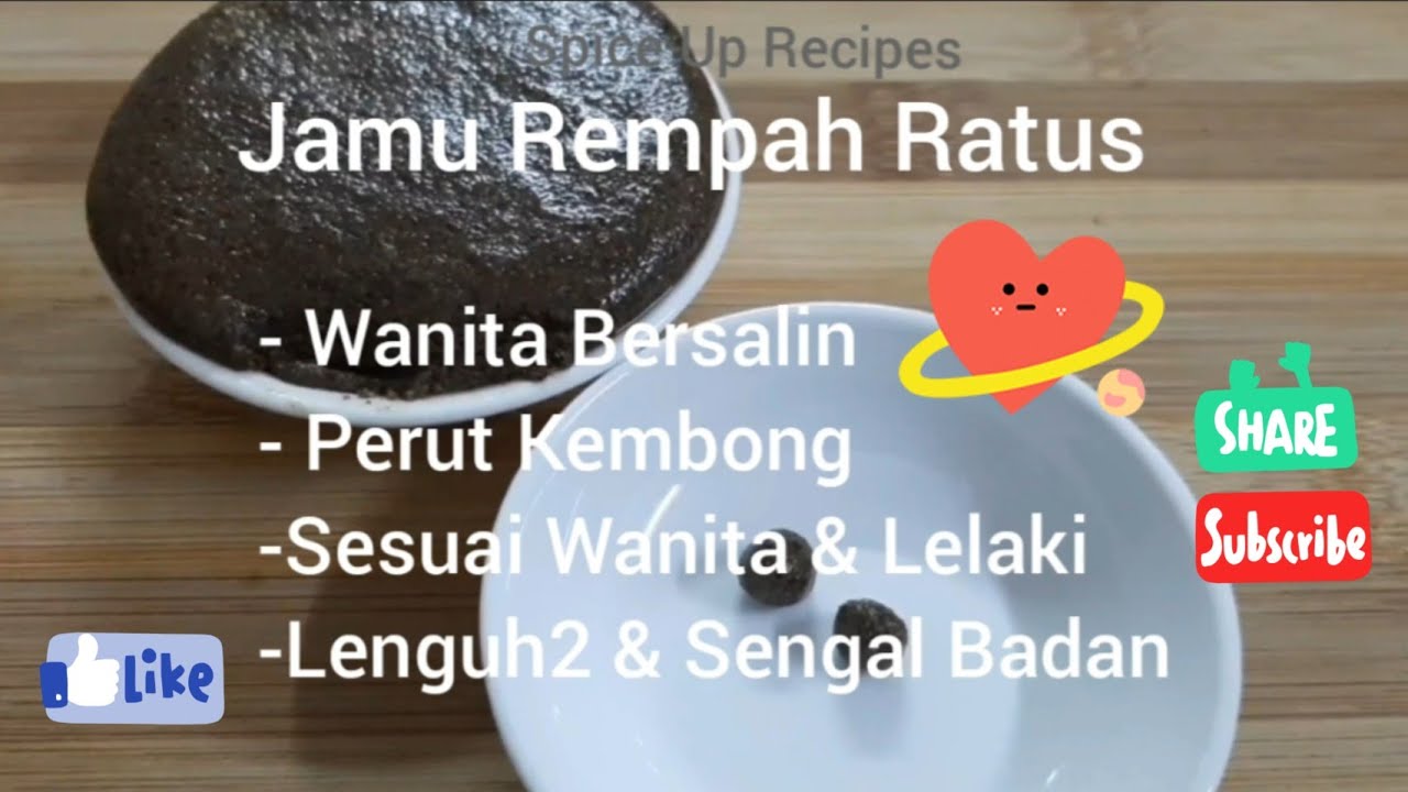 Jamu Rempah Ratus. Jamu Tradisional. Jamu Untuk Wanita & Lelaki. - YouTube