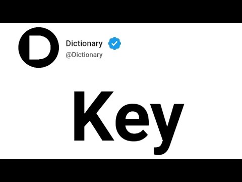 Key Meaning In English - YouTube