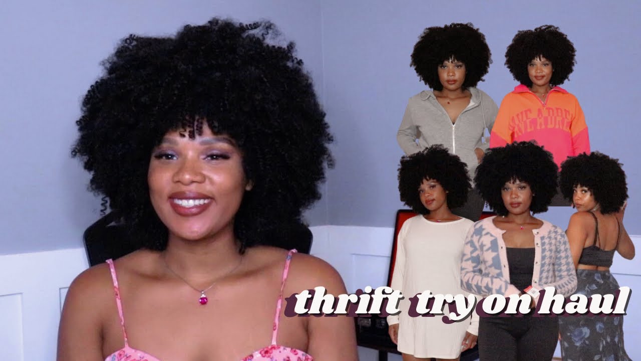 Thrift Try On Haul | Symone Royale - YouTube