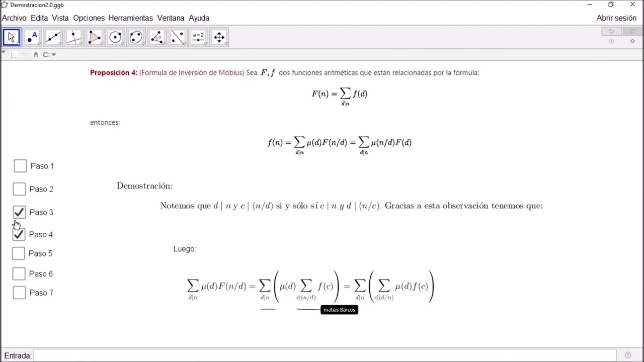 Formula de Inversión de Möbius - YouTube