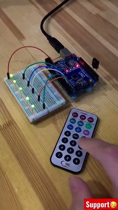 IR remote control LED🔥🥳 using Arduino😳 #shorts #youtubeshorts #arduino ...