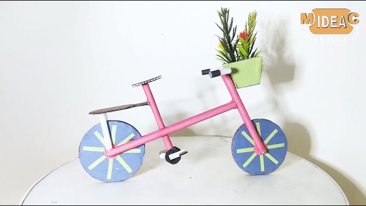 How to Make Paper Bicycle at home/DIY Crafting Paper Cycle - YouTube