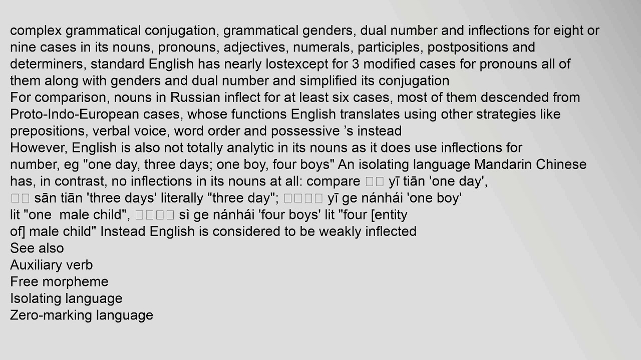 Analytic language - YouTube