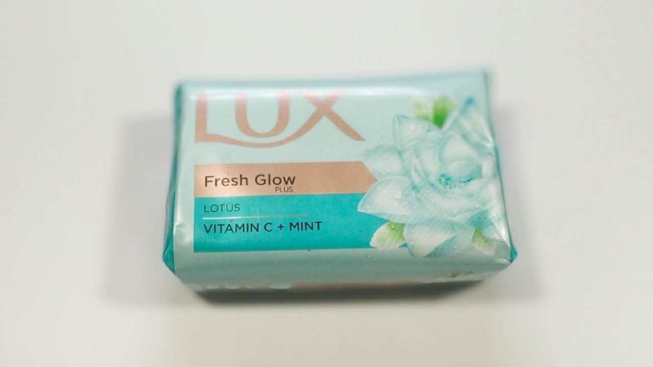 Lux fresh glow plus lotus soap with vitamin c and mint #dreamsoap - YouTube