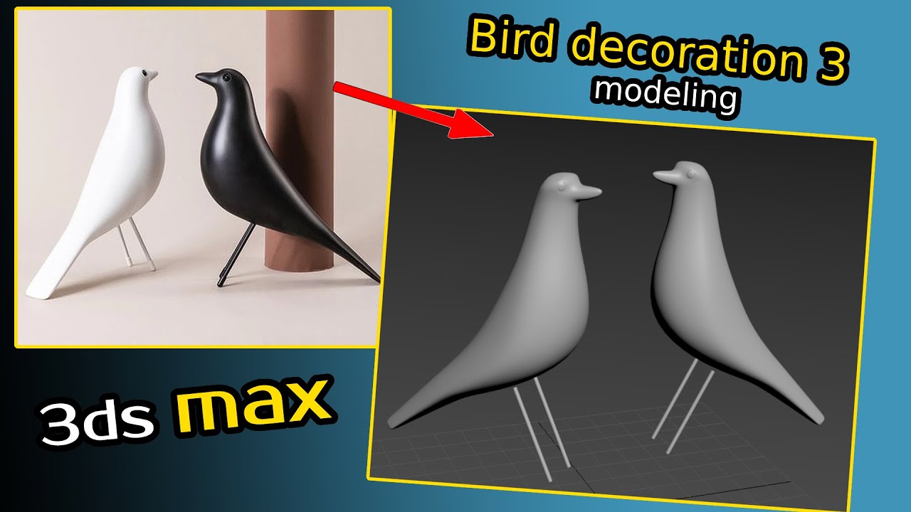 bird modeling in 3dsmax #3 | bird | 3dsmax | bird | - YouTube