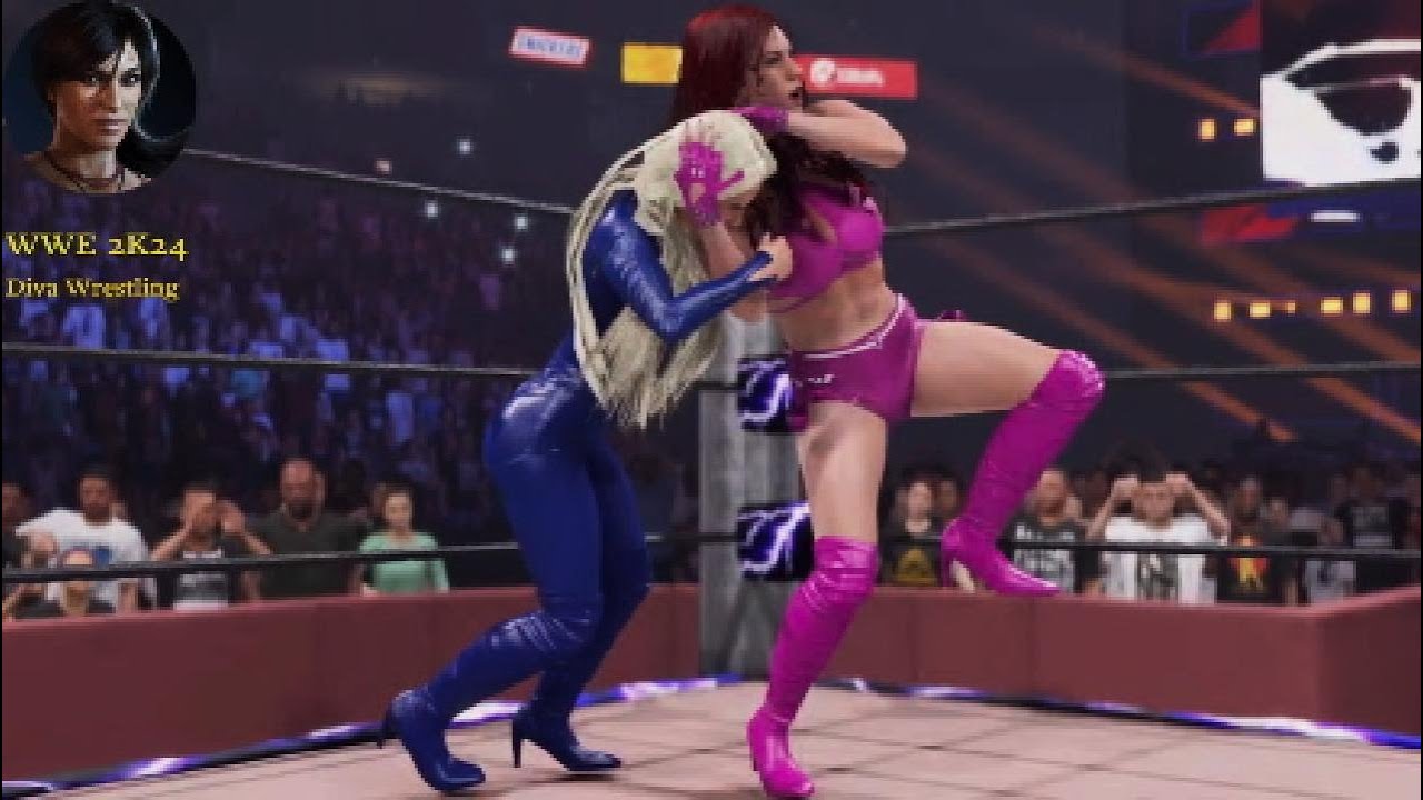 WWE 2K24 Dominique Wright Vs Ana Maria Markovic - WWS-TKOA Open Match - YouTube