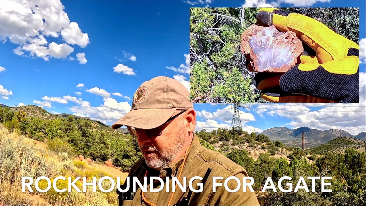 Rockhounding Utah For Blue Agates Formed in a Calcite Host - YouTube