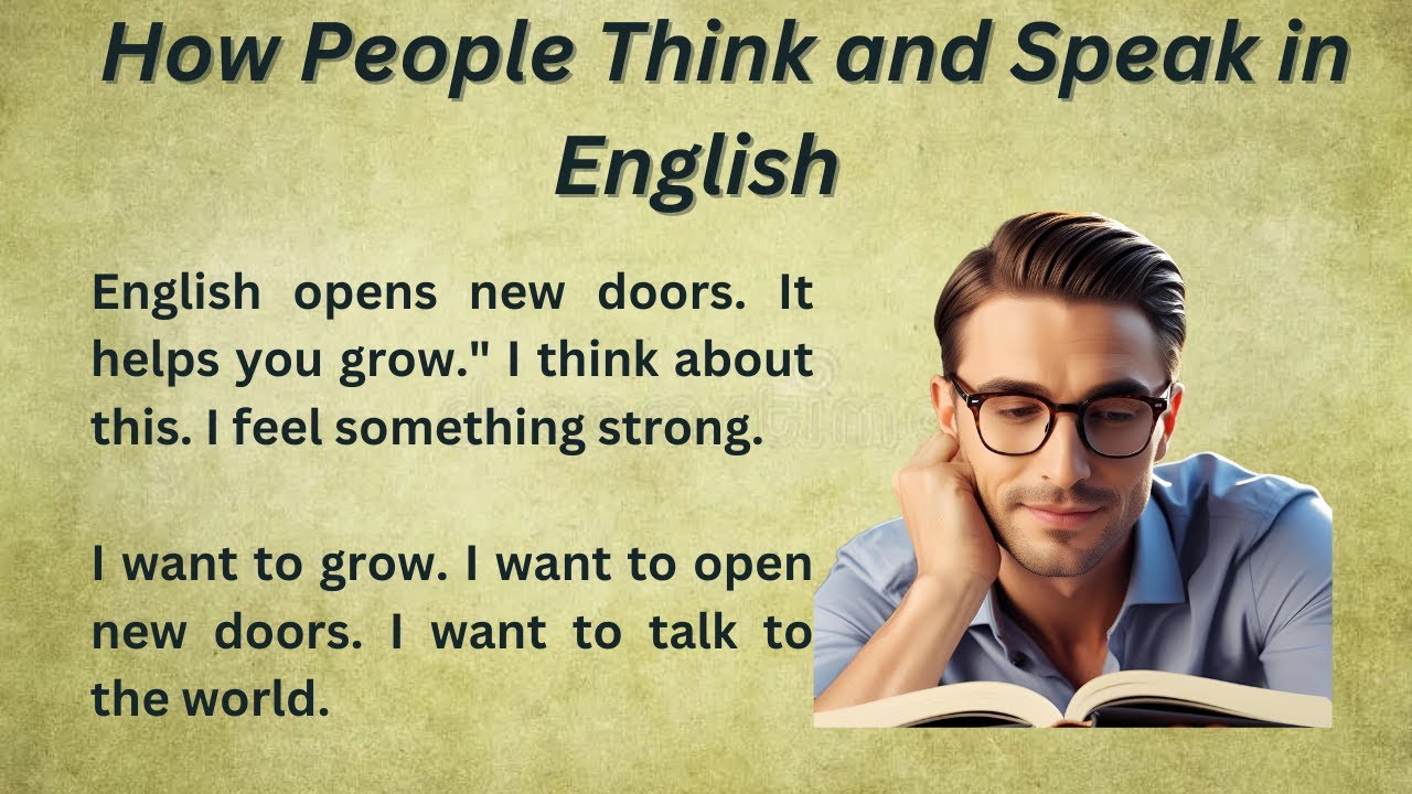 How People Think and Speak in English // Talk in English || Think and ...