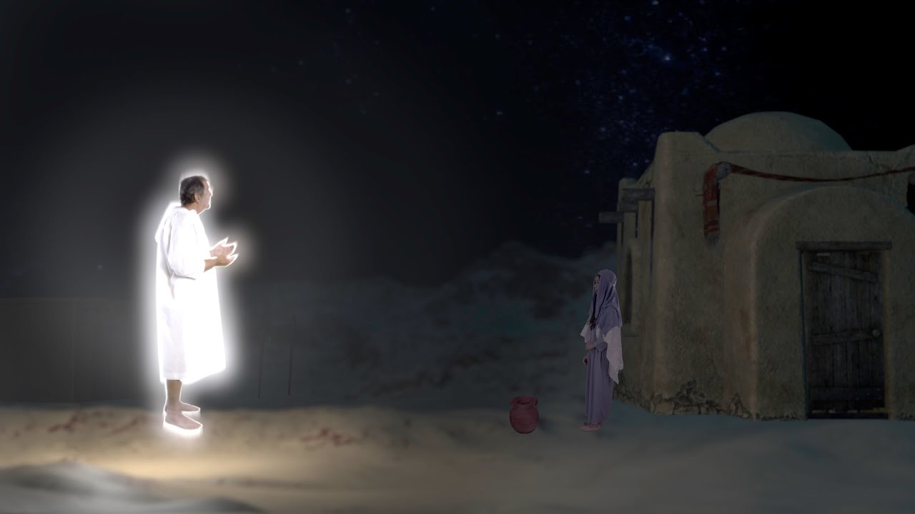The Story of Jesus' Birth [Part 1] The Angel Visits Mary - YouTube