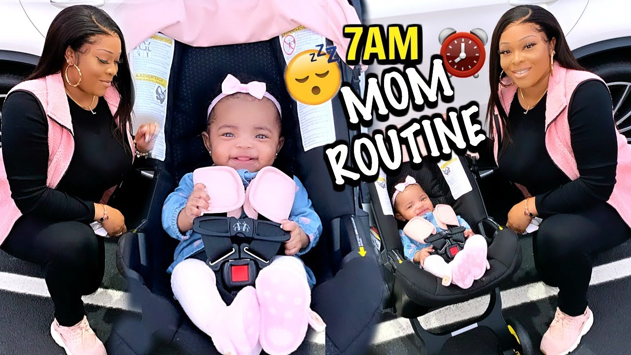 My 7AM 😴 Mom Routine With A Baby Girl Ari | Day In The Life Of New Mom ...