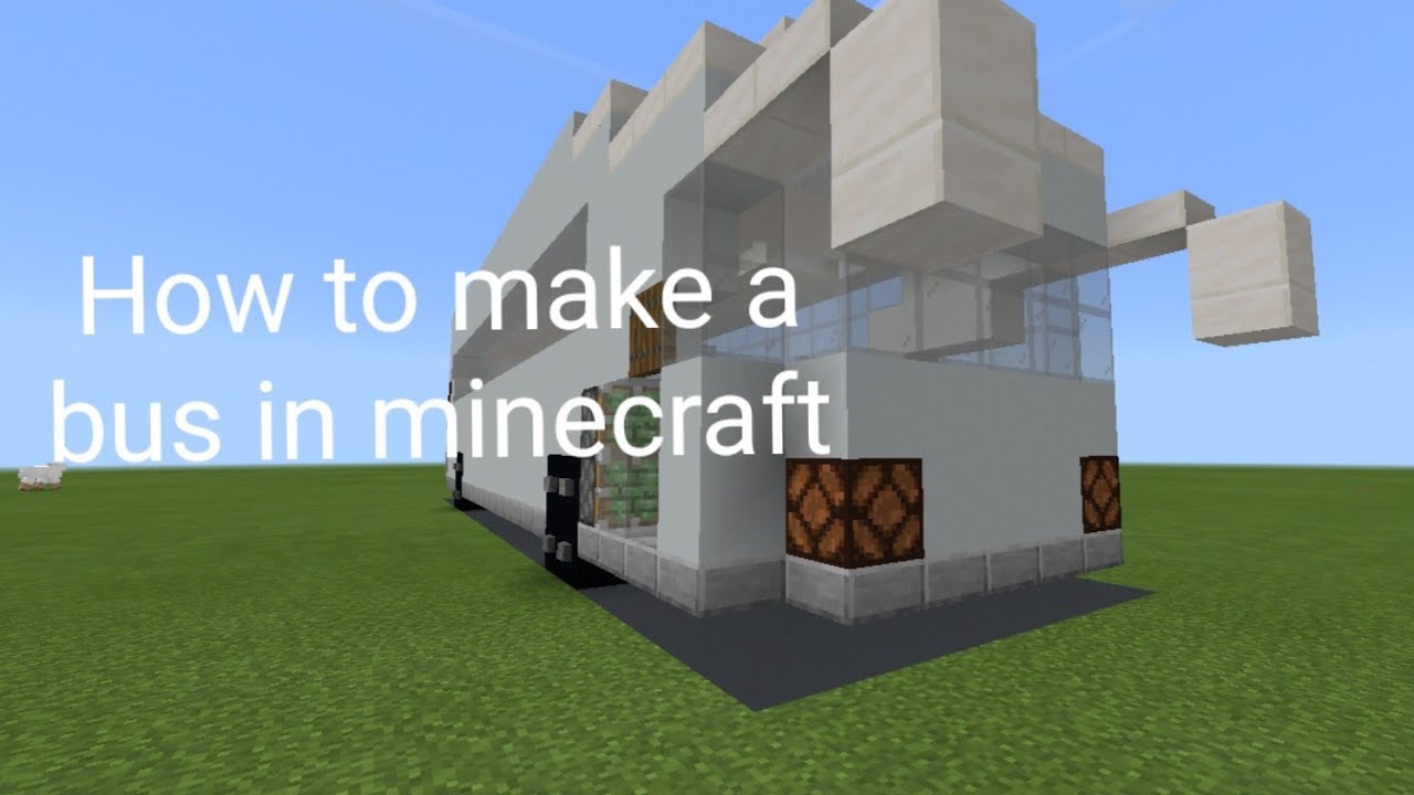 How to make a bus in minecraft pe|1.16.0.60 - YouTube