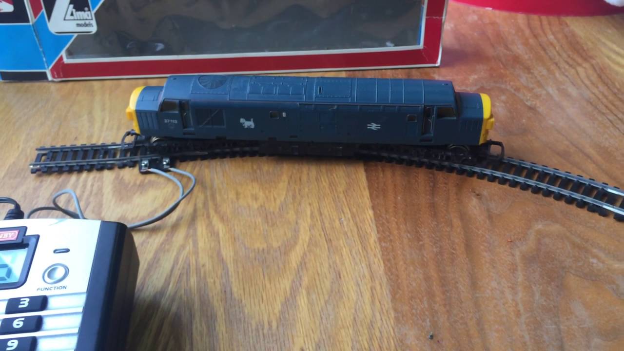 Lima Class 37 first run after DCC conversion - YouTube