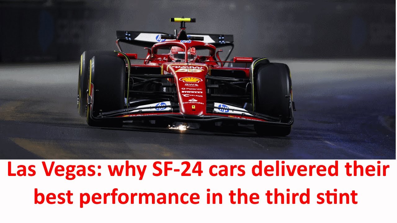 How Ferrari avoided graining on front tires in 3rd stint | F1 Las Vegas ...