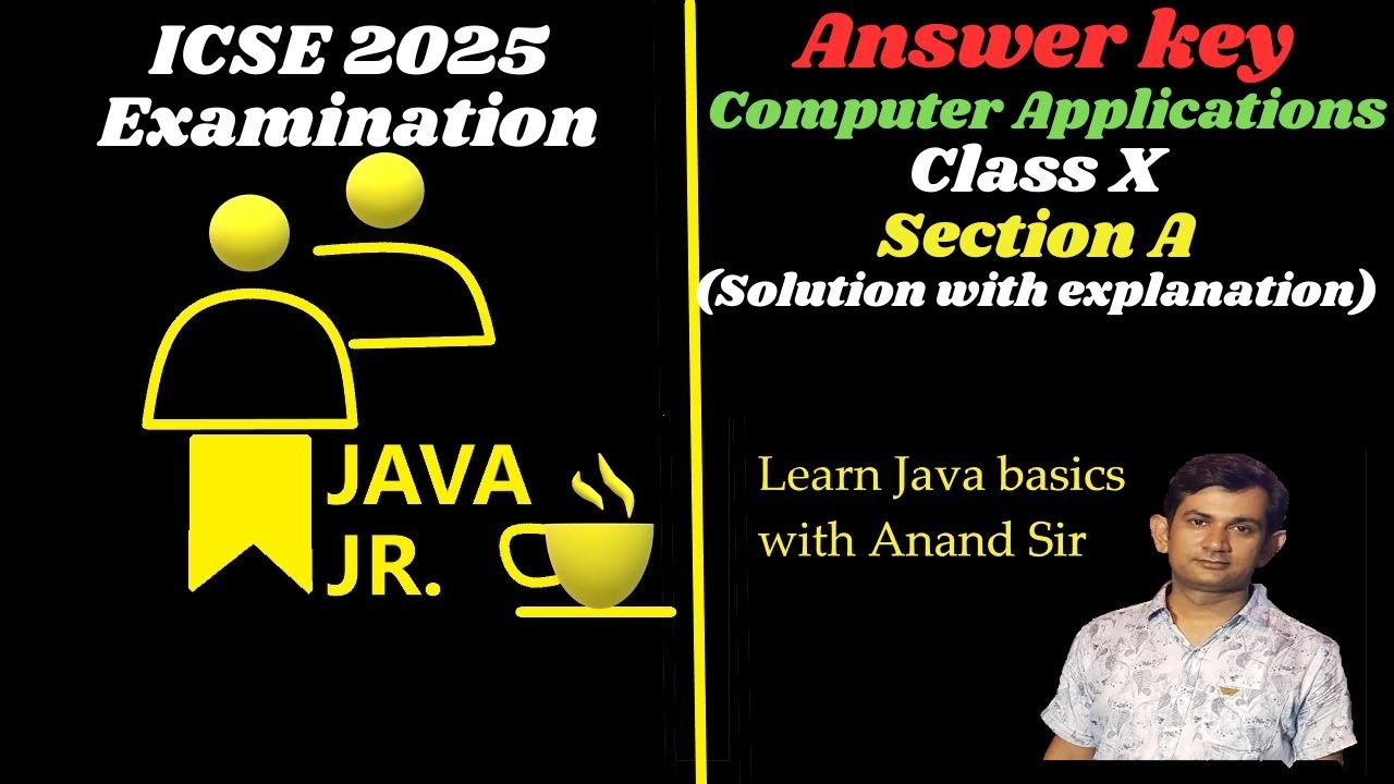 Answer Key Computer Applications-2025 - YouTube