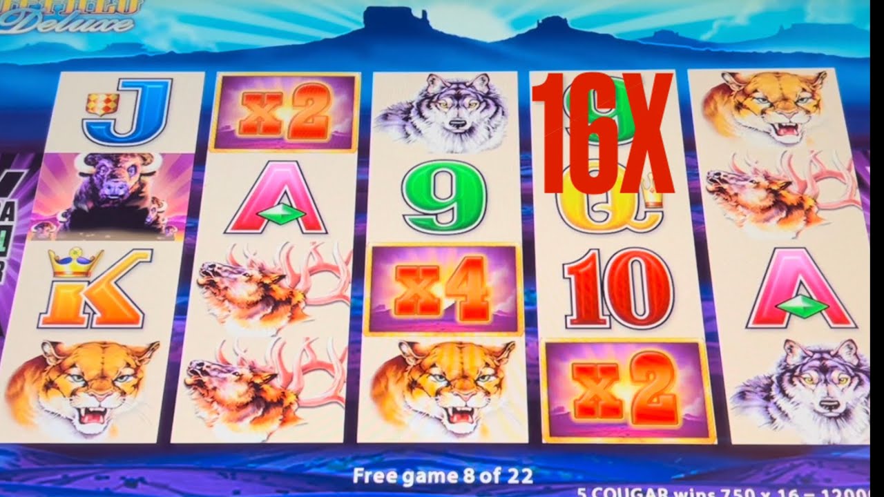 Buffalo Deluxe Slot Machine Triple Multiplier Massive Win!!! - YouTube