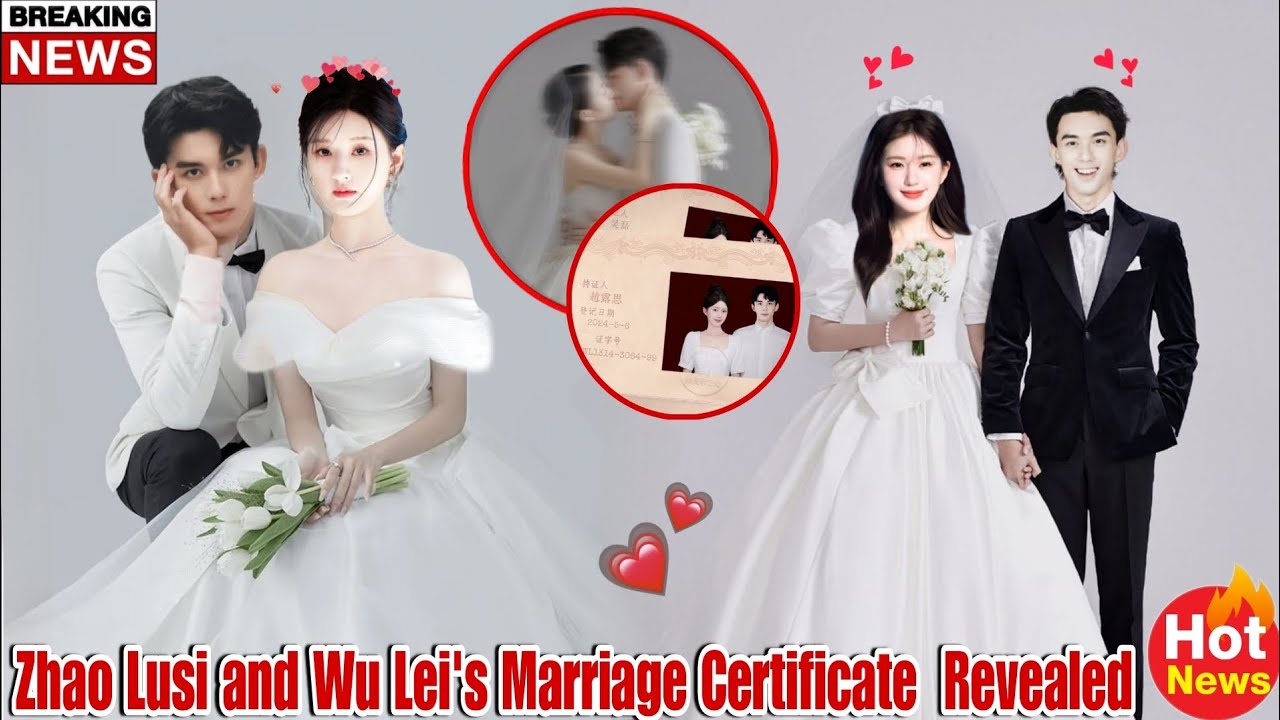Marriage Documentation: Zhao Lusi and Wu Lei's Certificate Revealed.😱 | The Power Couple. - YouTube