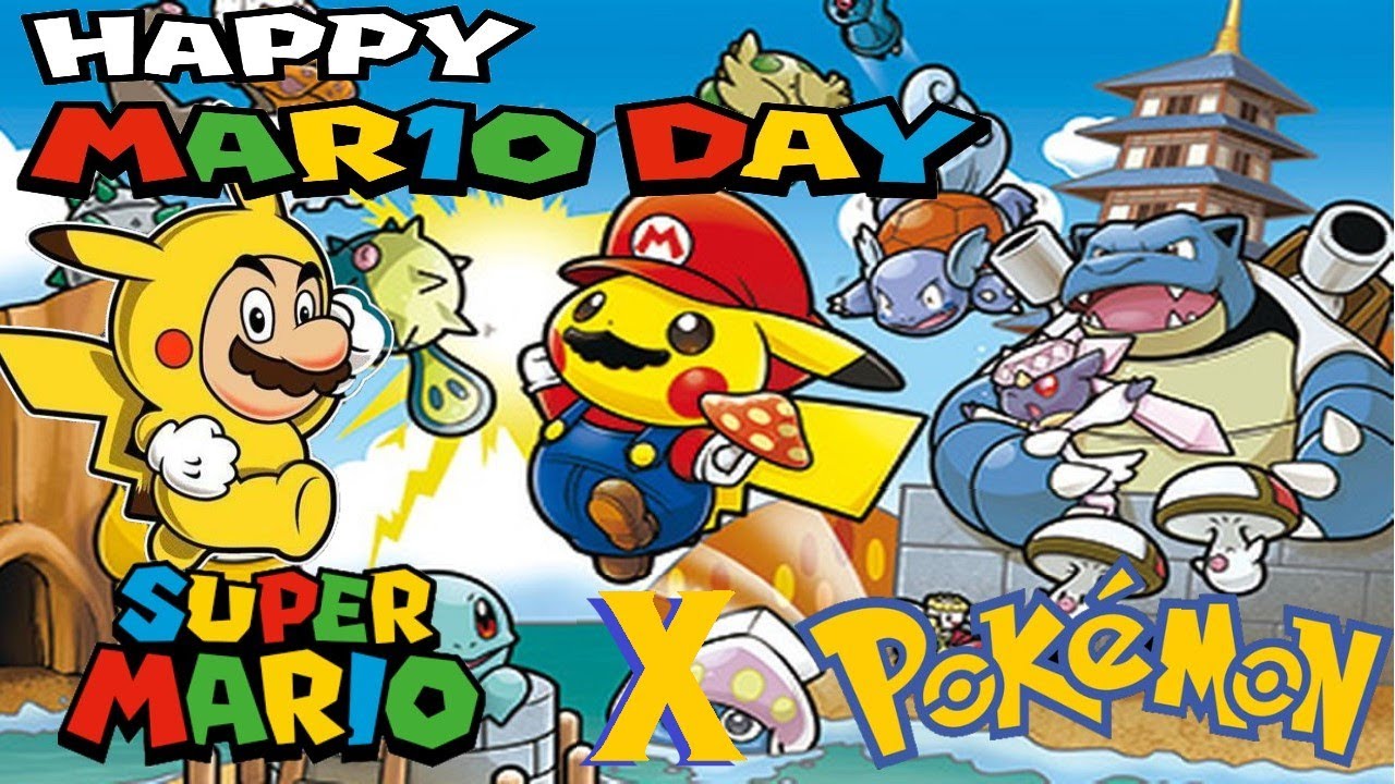What Pokémon type is Mario? MAR10 Day!! - YouTube