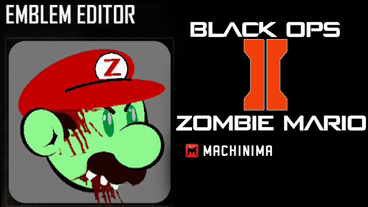 Black Ops 2 - Zombie Super Mario Logo Emblem Tutorial ( Nintendo ...
