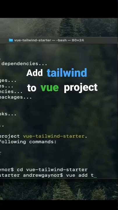 Adding Tailwind To A Vue Project Tailwindcss Vue Coding Javascript Reactjs Youtube