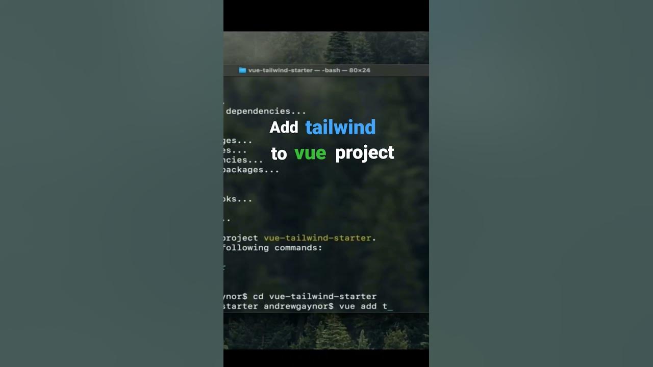 Adding Tailwind To A Vue Project Tailwindcss Vue Coding Javascript Reactjs Youtube