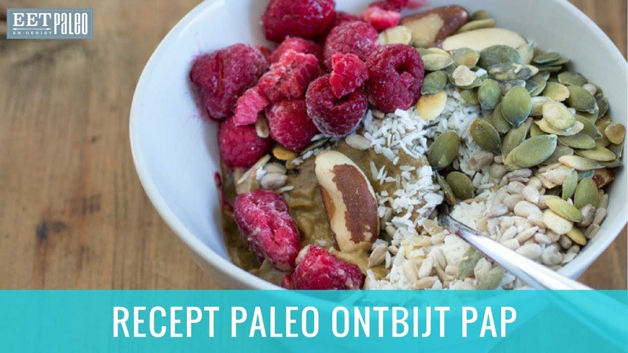 Recept Paleo Ontbijt Pap Zonder Havermout - YouTube
