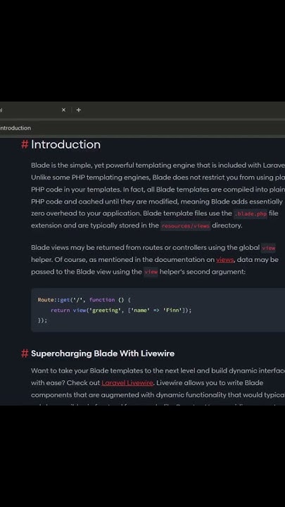 Introduction au moteur de templates Blade - YouTube