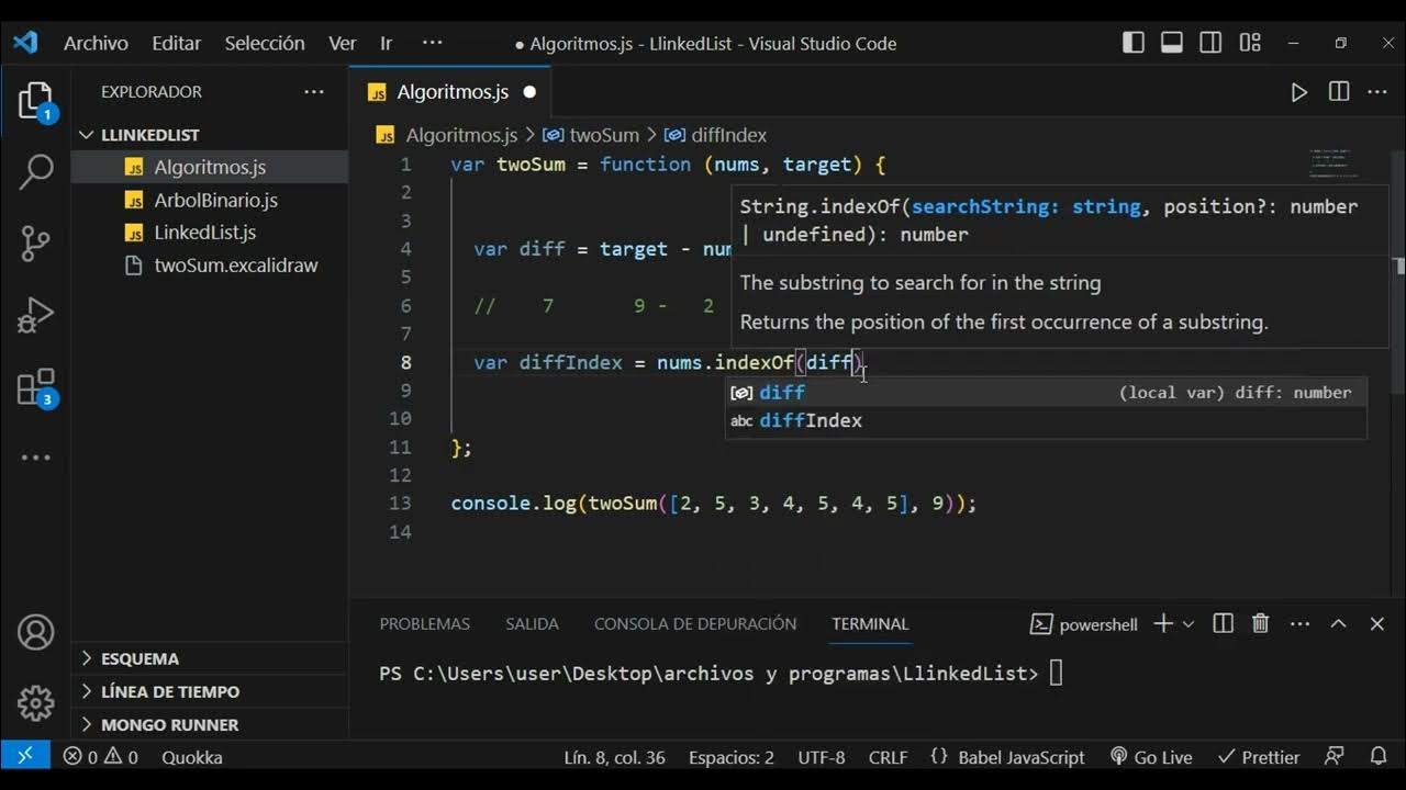 twoSum - LeetCode - JavaScript - YouTube