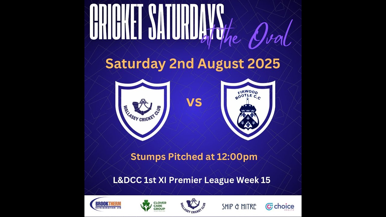 Wallasey CC - 1st XI vs Bootle CC - 1st XI - YouTube